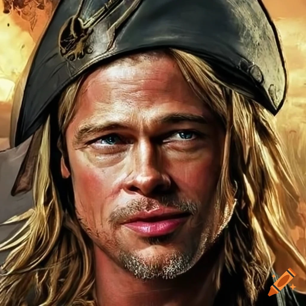 Brad pitt portrayed as a pirate on Craiyon
