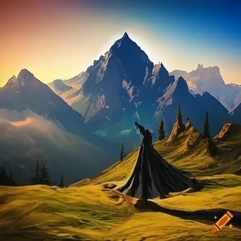 Monta\u00f1as hermosas on Craiyon