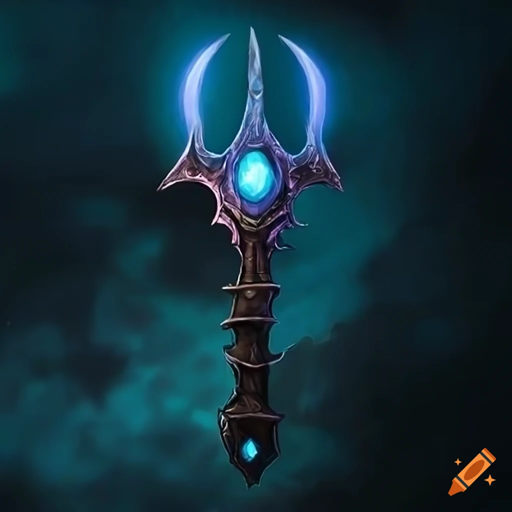 Dark spectral magic weapon on Craiyon