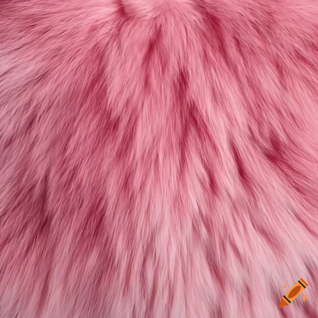 Pastel pink fox fur texture on Craiyon