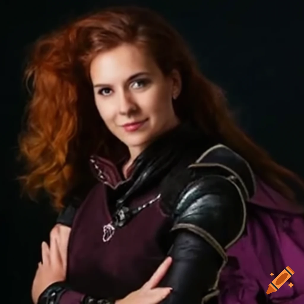 Female protagonist in a dungeons and dragons setting on Craiyon