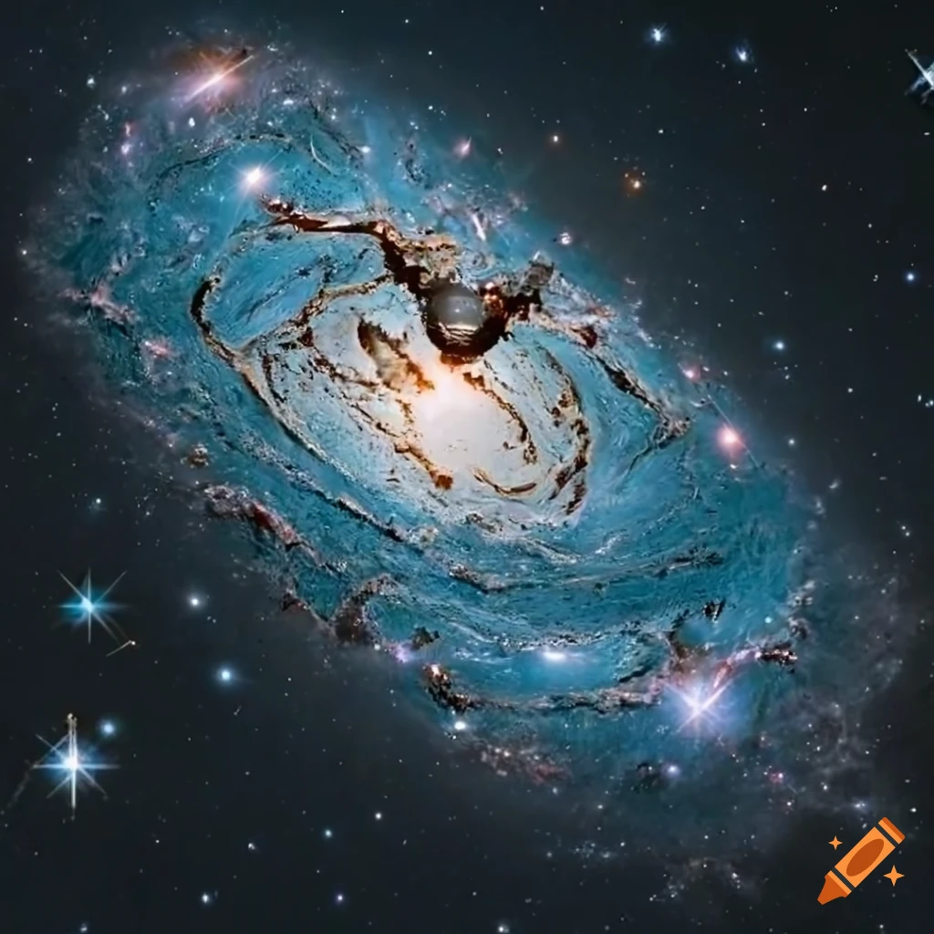 Hubble deep space field on Craiyon