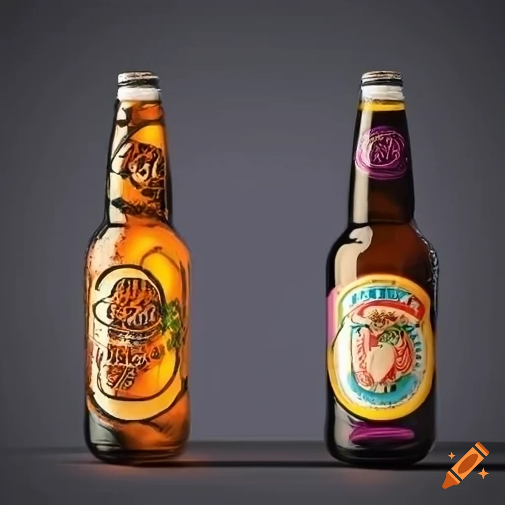Beer label design for jo beer & flavour on Craiyon