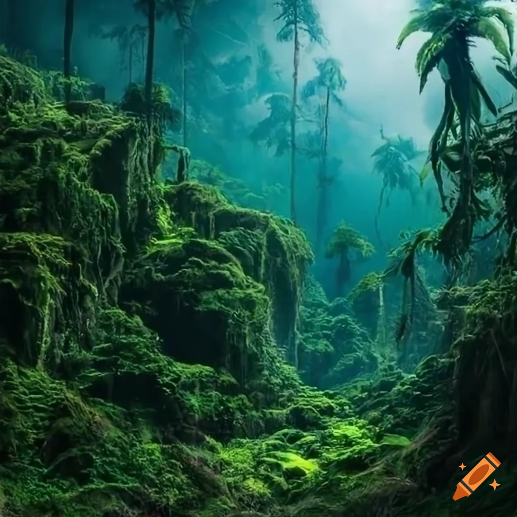 Great jungle landscape on Craiyon