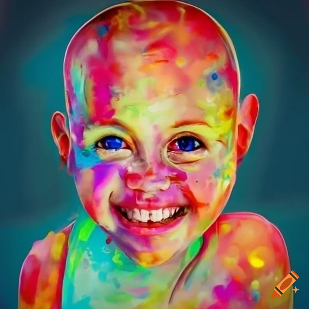 Happy child smiling on Craiyon