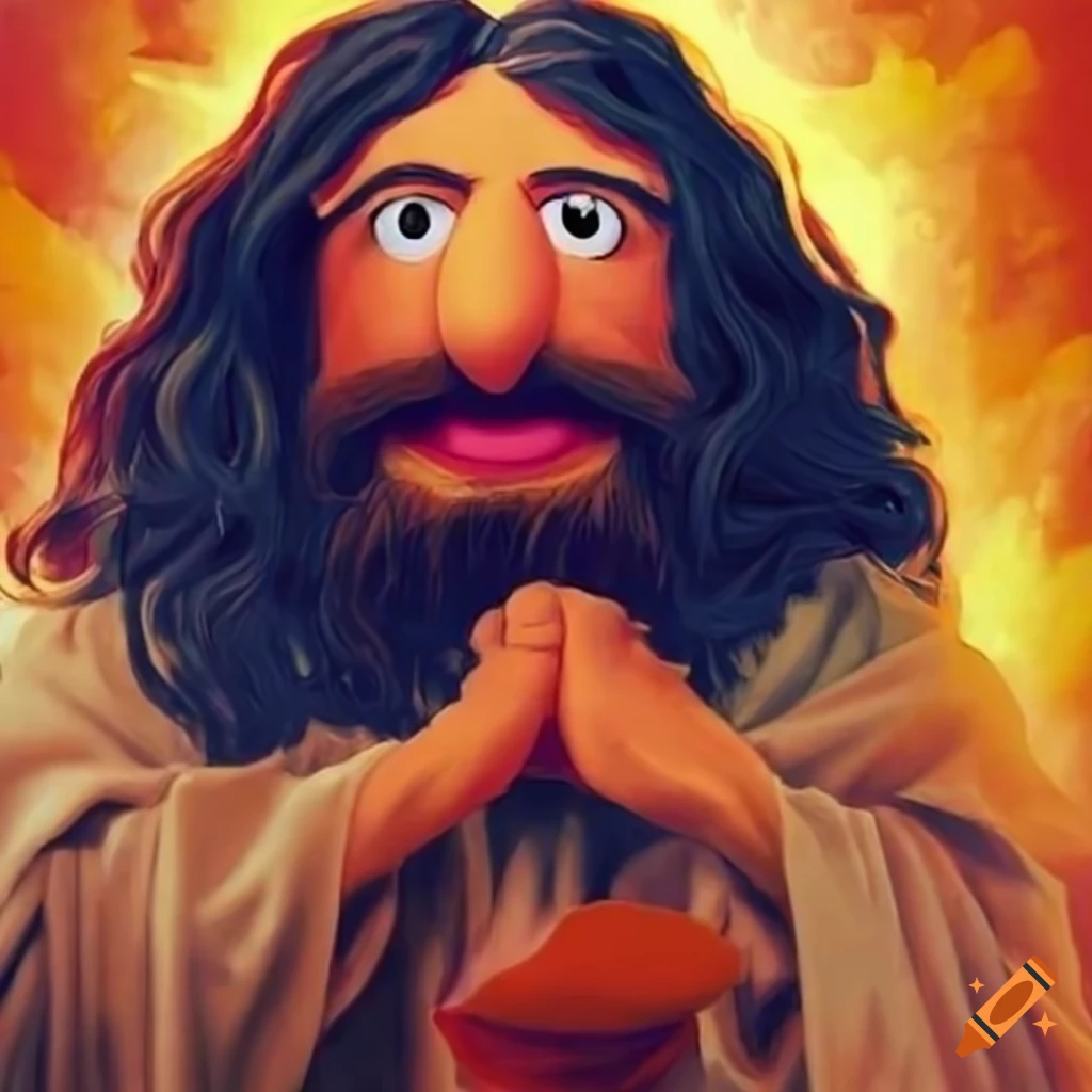 Muppet jesus on Craiyon