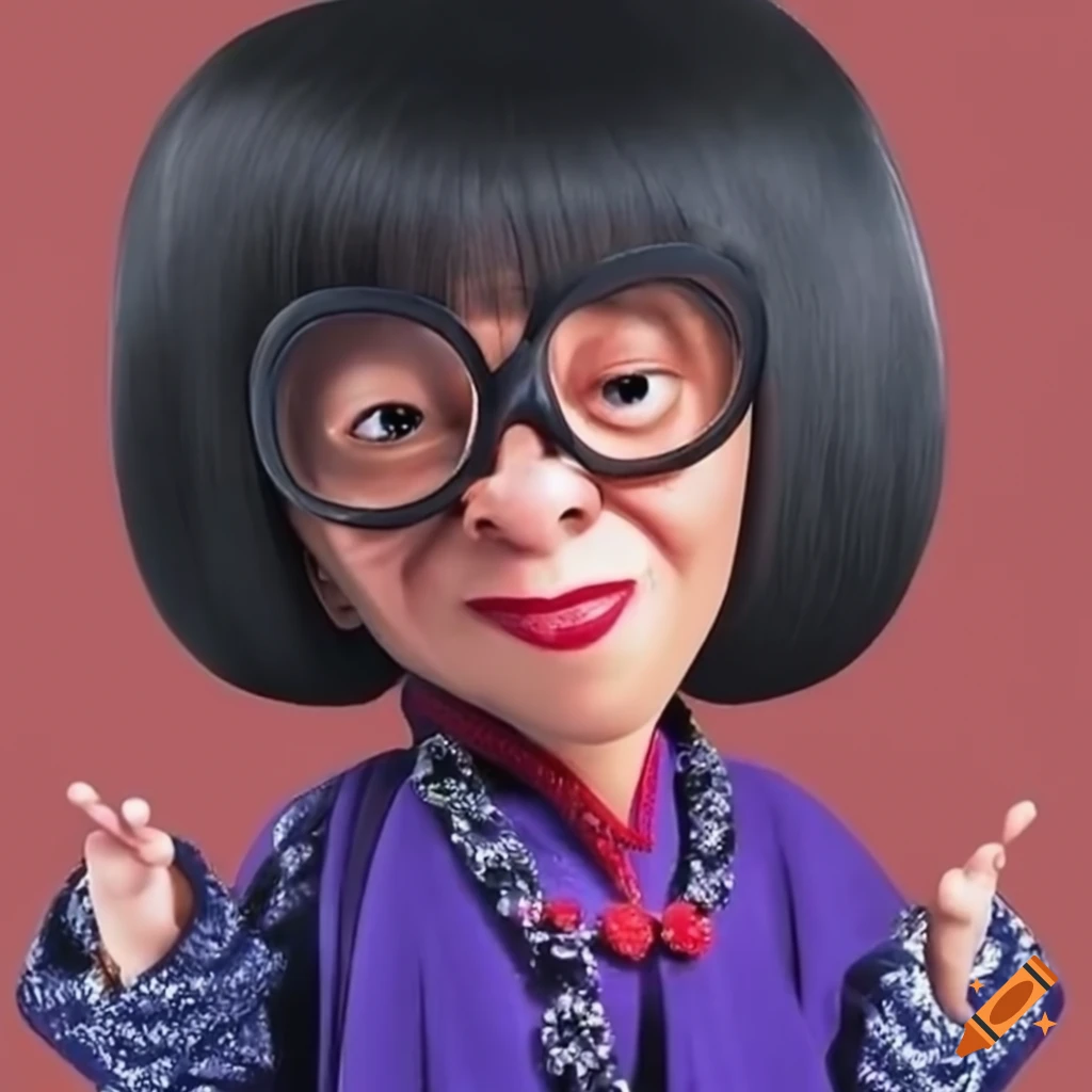 Edna mode cosplay on Craiyon