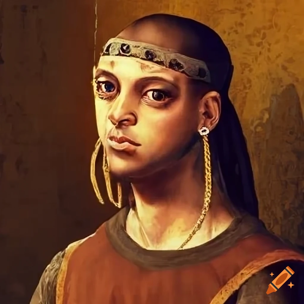 Medieval-themed rapper on Craiyon