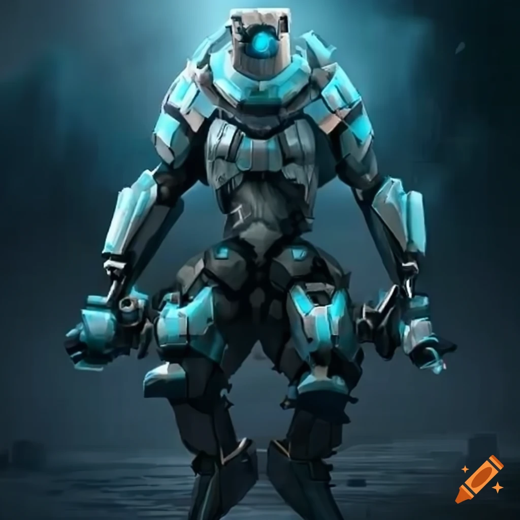 Mecha whale man on Craiyon