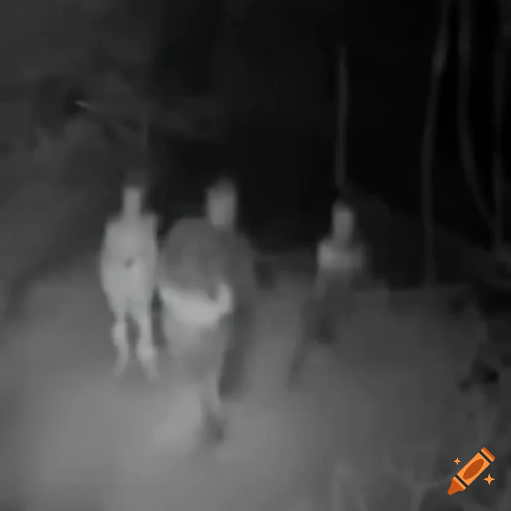 Trail camera footage of carlos gardel on Craiyon