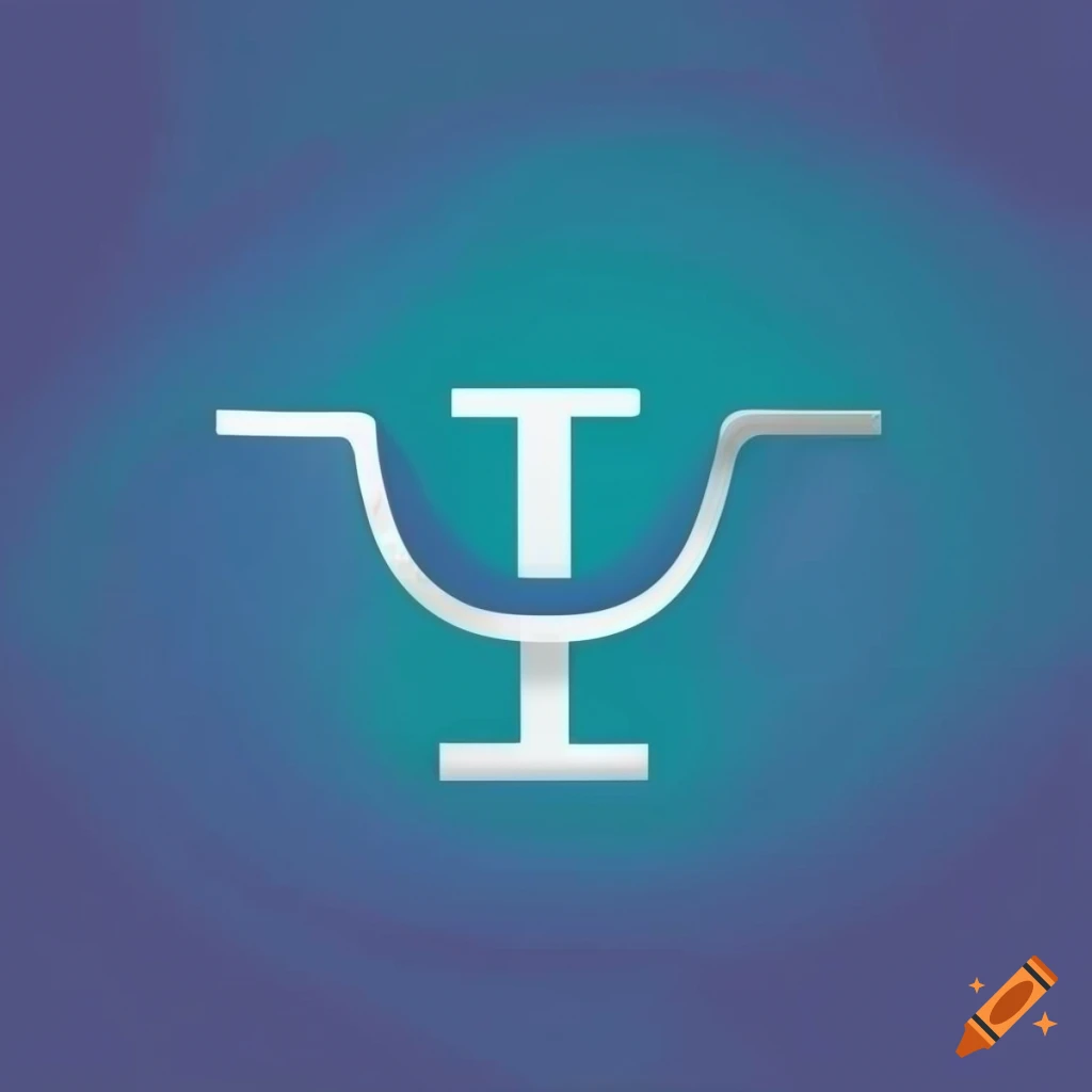 Modern minimalist professional logo with greek letter for psi in blue ...