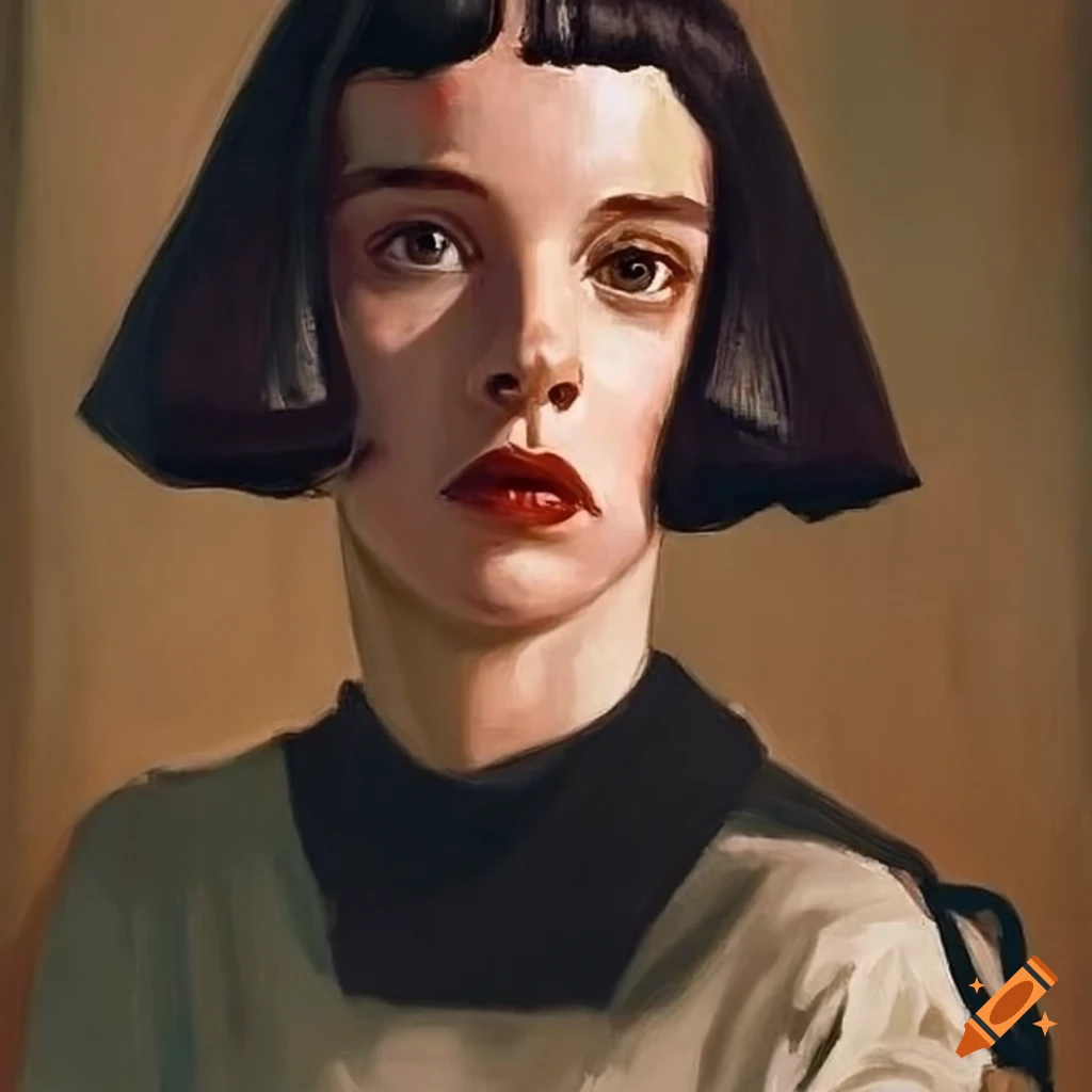 Painting of mathilda by balthus on Craiyon