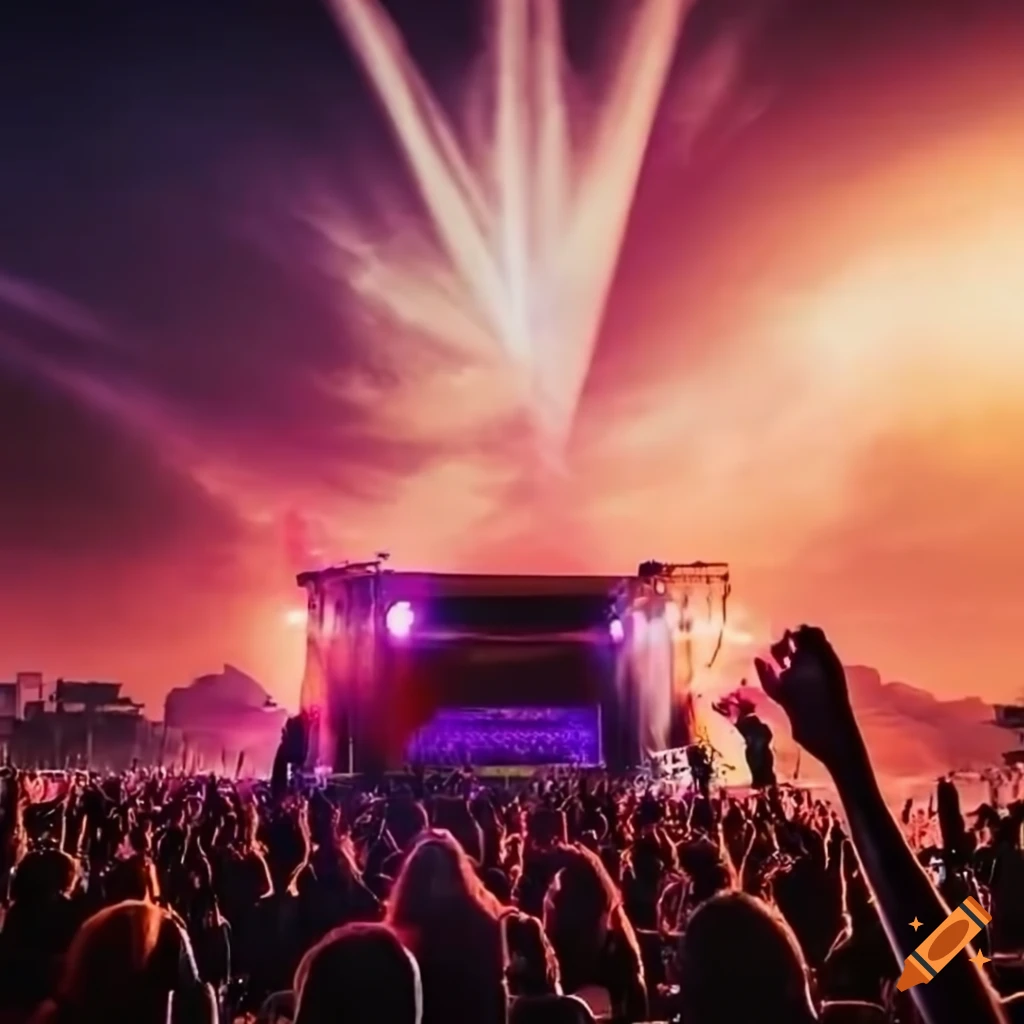 Lollapalooza music festival on Craiyon