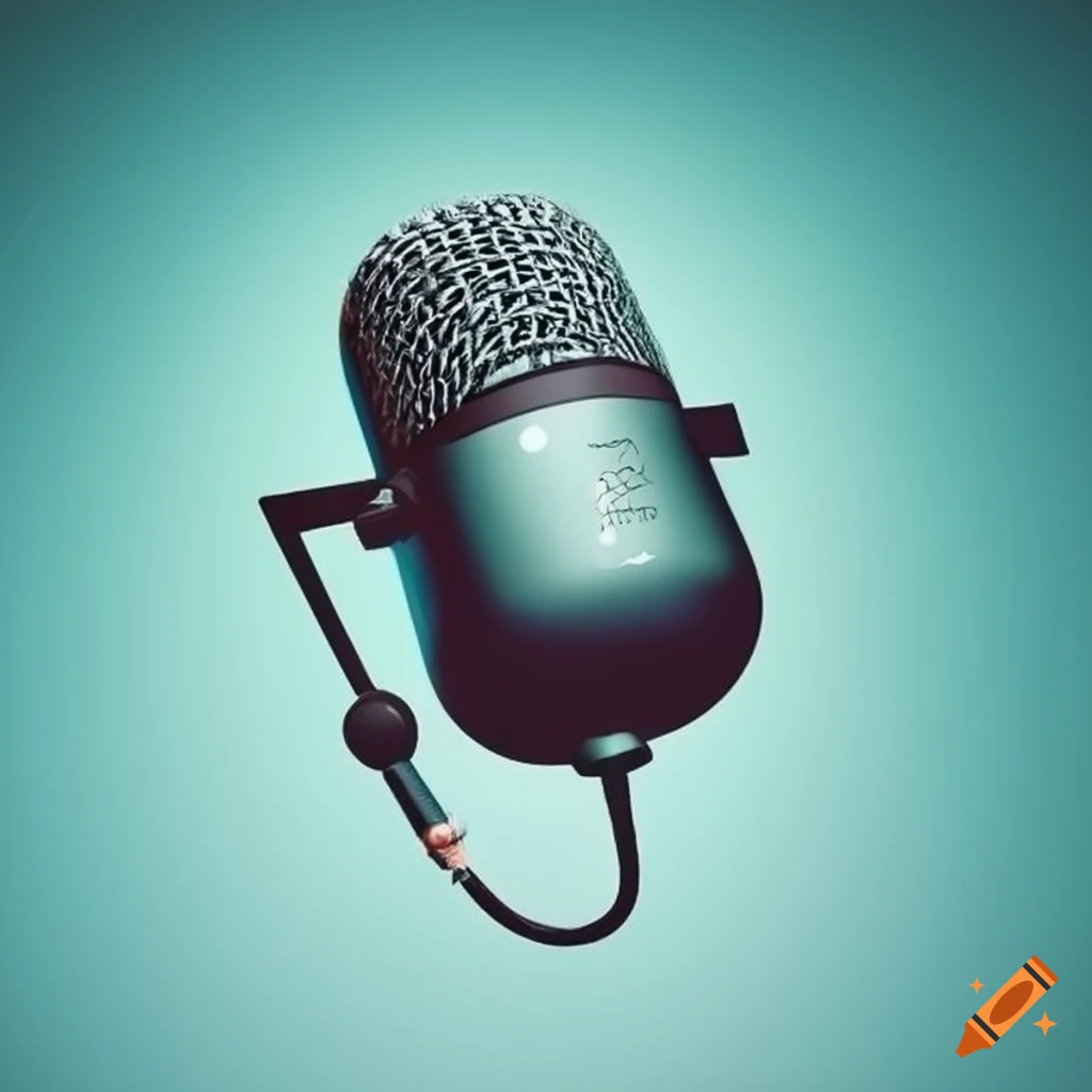 Music record label logo with 'one mic production' on Craiyon