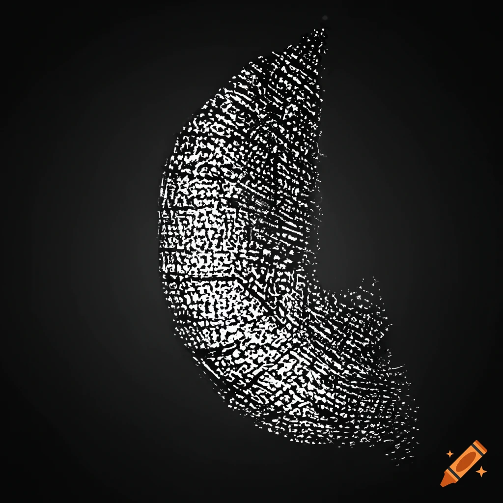 Black and white data visualization of a linear regression algorithm on ...