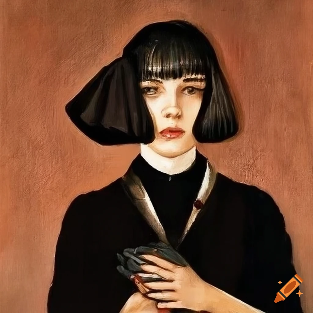 Painting of mathilda by balthus on Craiyon