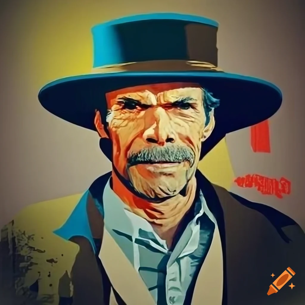 Movie poster of handsome enigmatic hero Don Ramon in Clint Eastwood ...