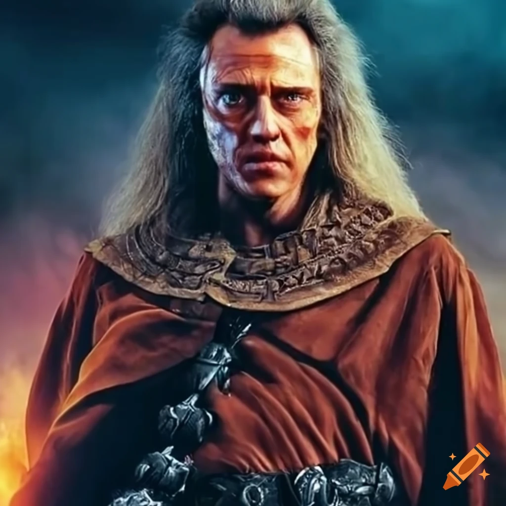 Highlander movie poster with Christopher Walken as the immortal viking ...