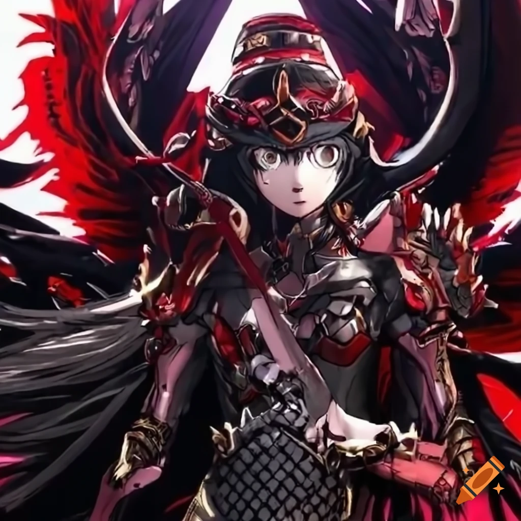 Warmaster vampire queen in colossal robot armor and traditional tribal ...