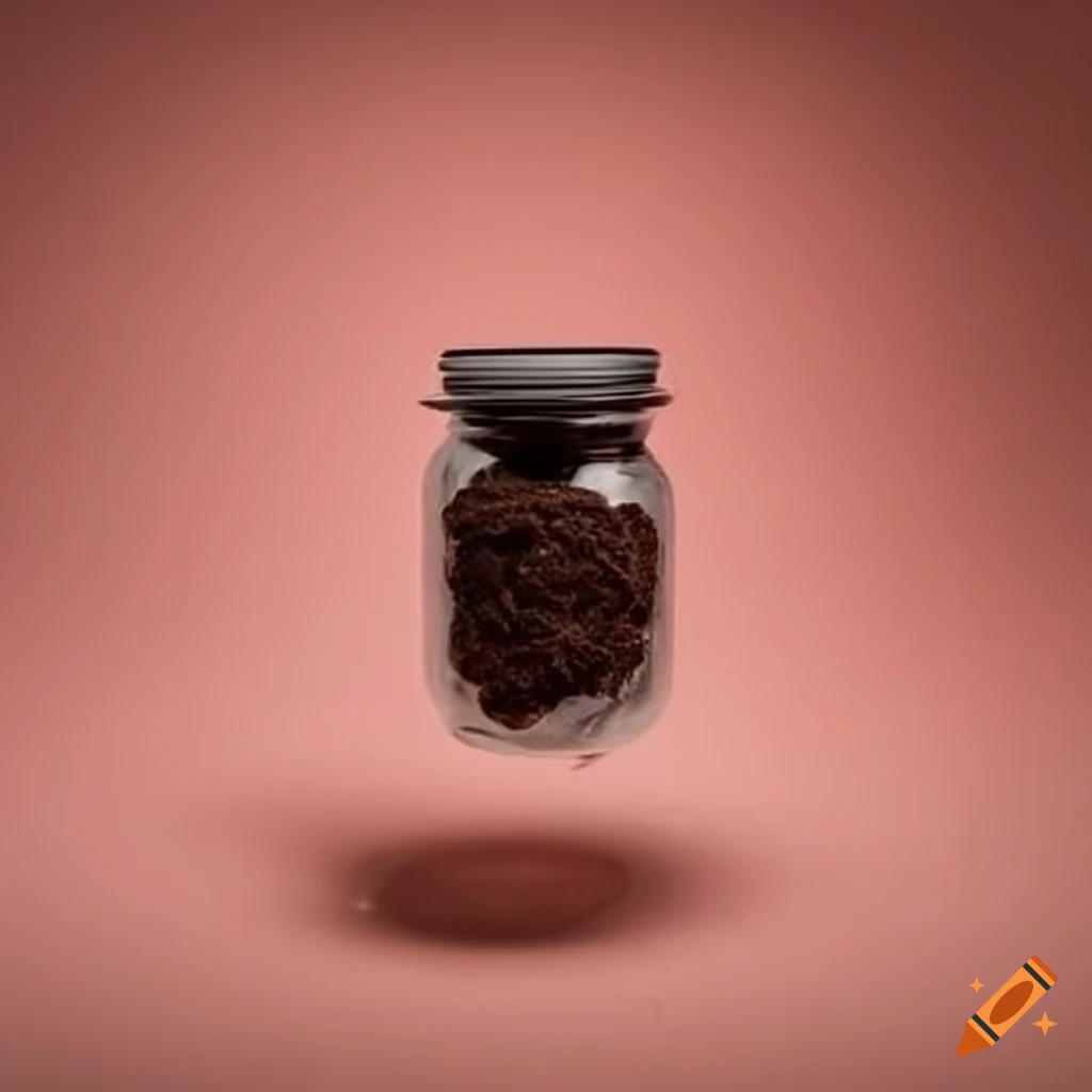 Glass jar filled with soil on Craiyon