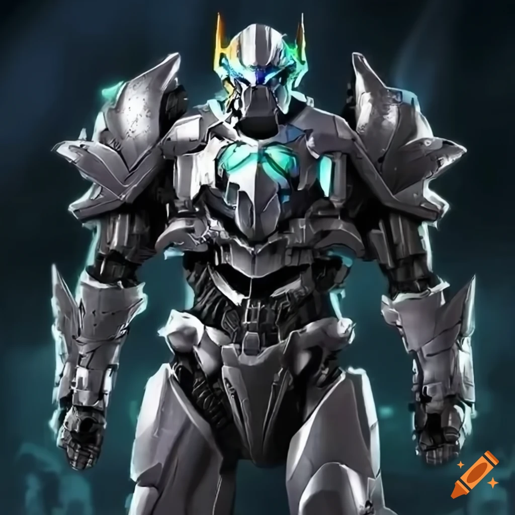 Power mecha knight armored super villains on Craiyon