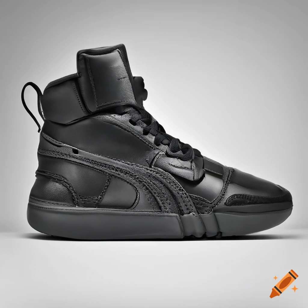 Puma cuir sneakers modern mid model on Craiyon