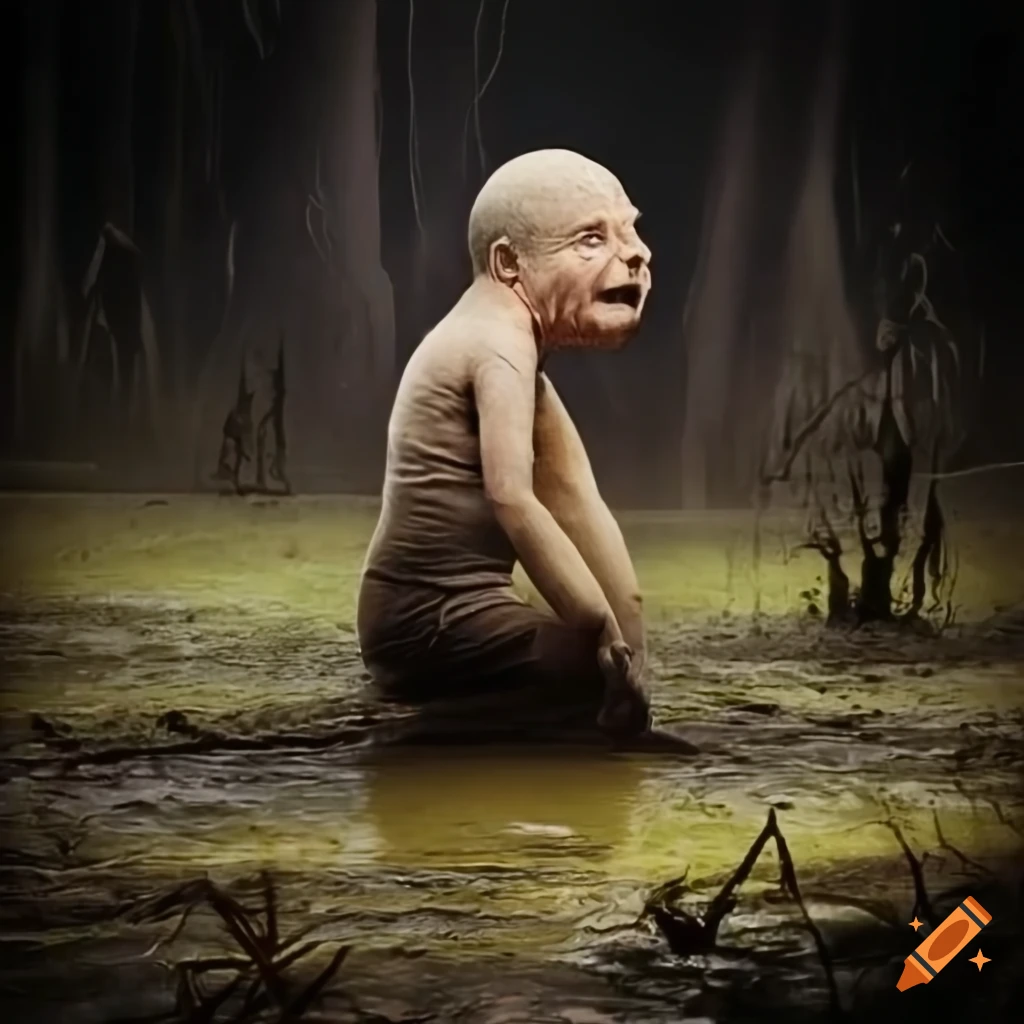 Movie poster for comedy movie "Bog Dad" with downtrodden man in a bog ...