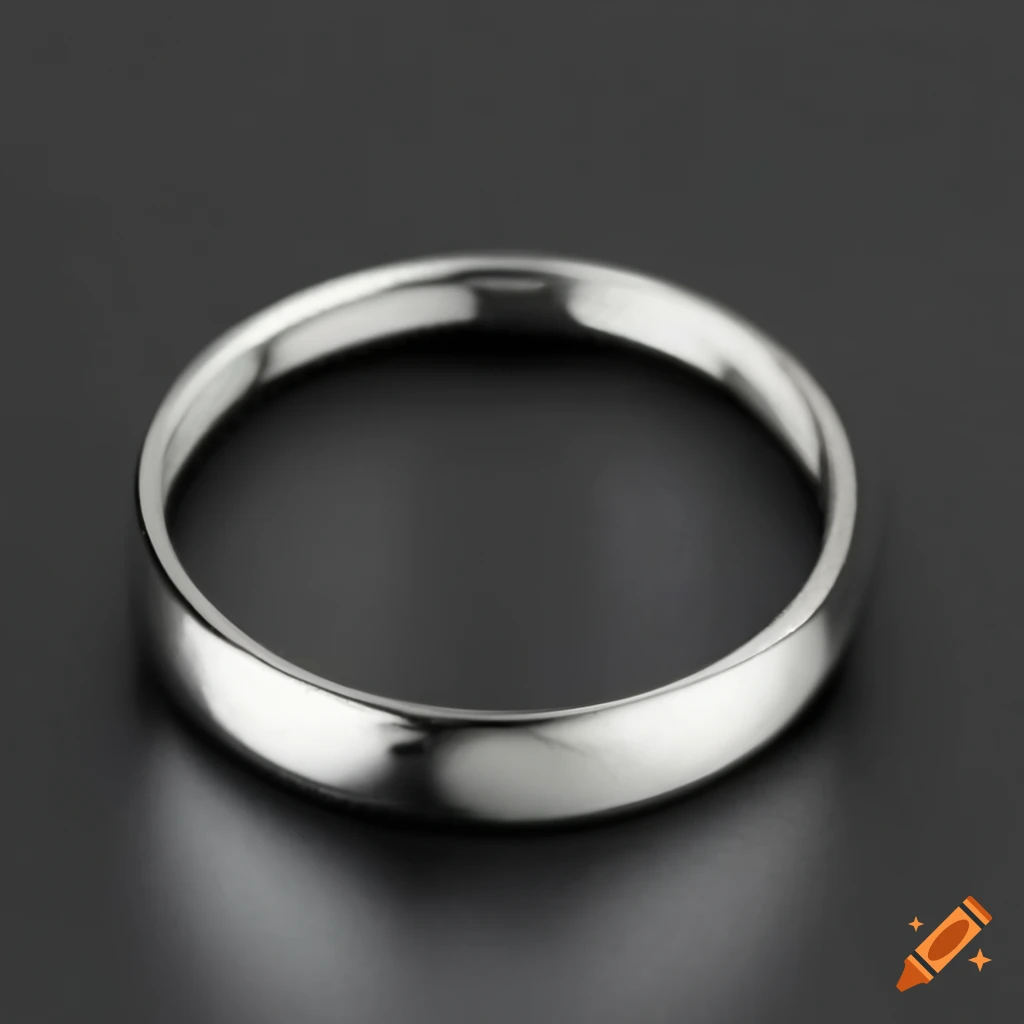 Plain silver ring on Craiyon