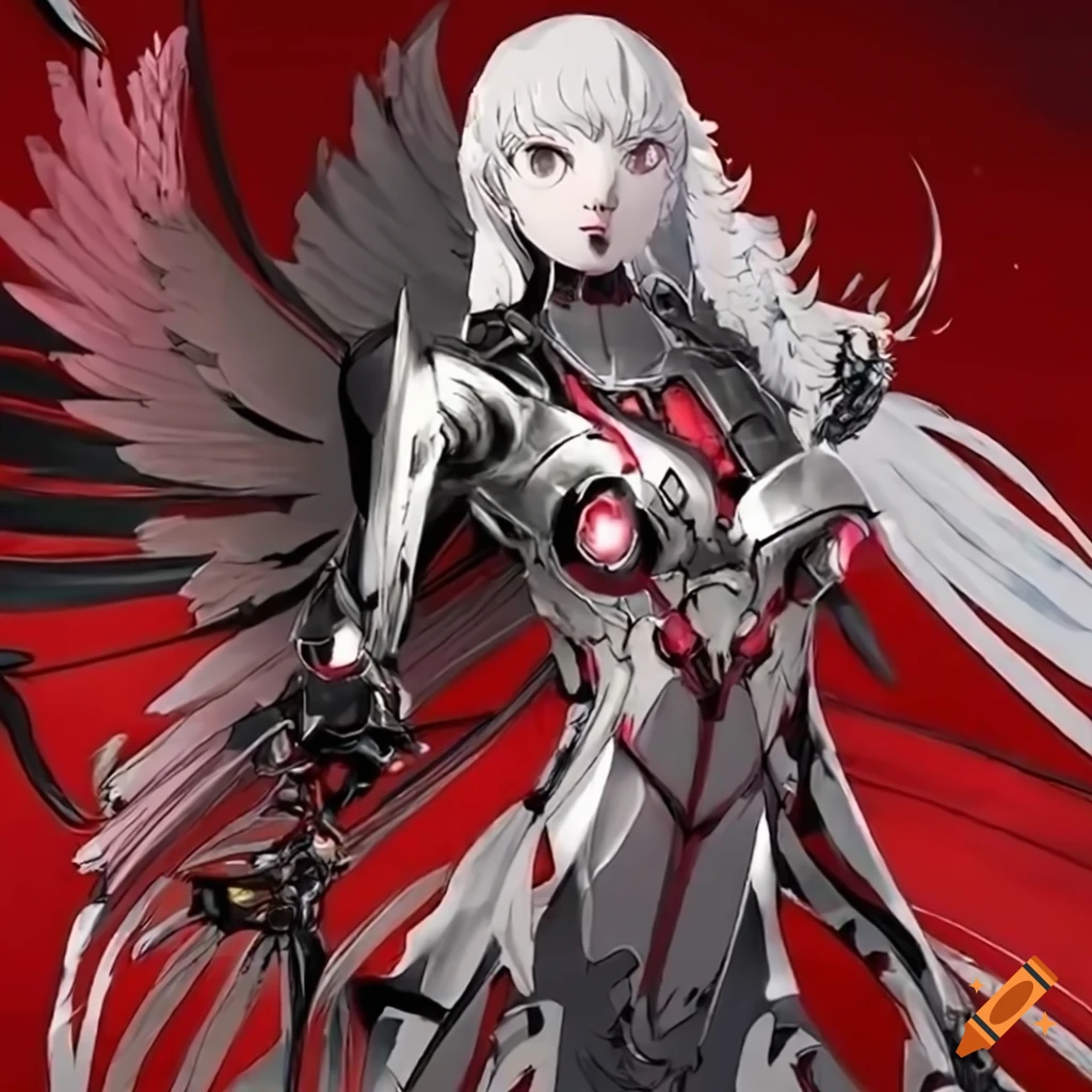 Persona 5 character in vampire queen attire with robot armor and tribal ...