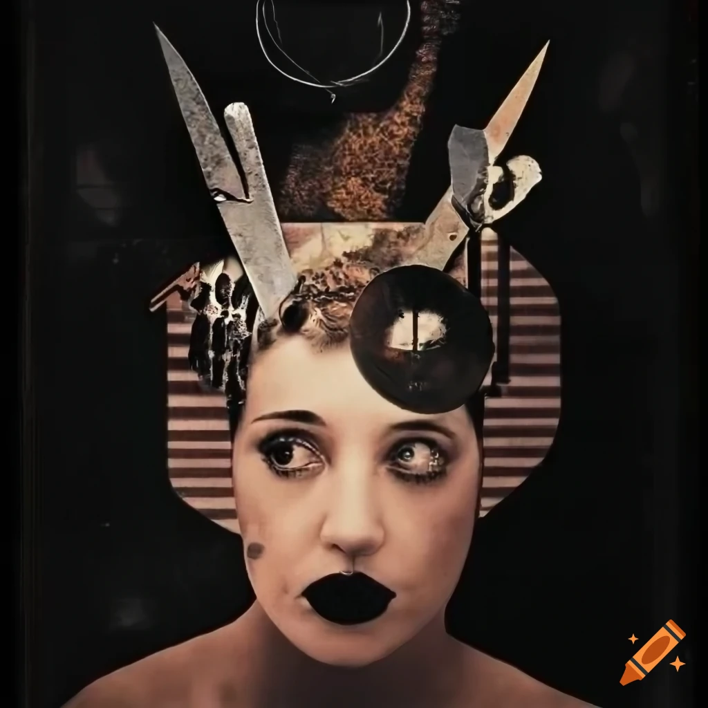 Photo collage inspired by 1930s dada moment depicting dreams on Craiyon