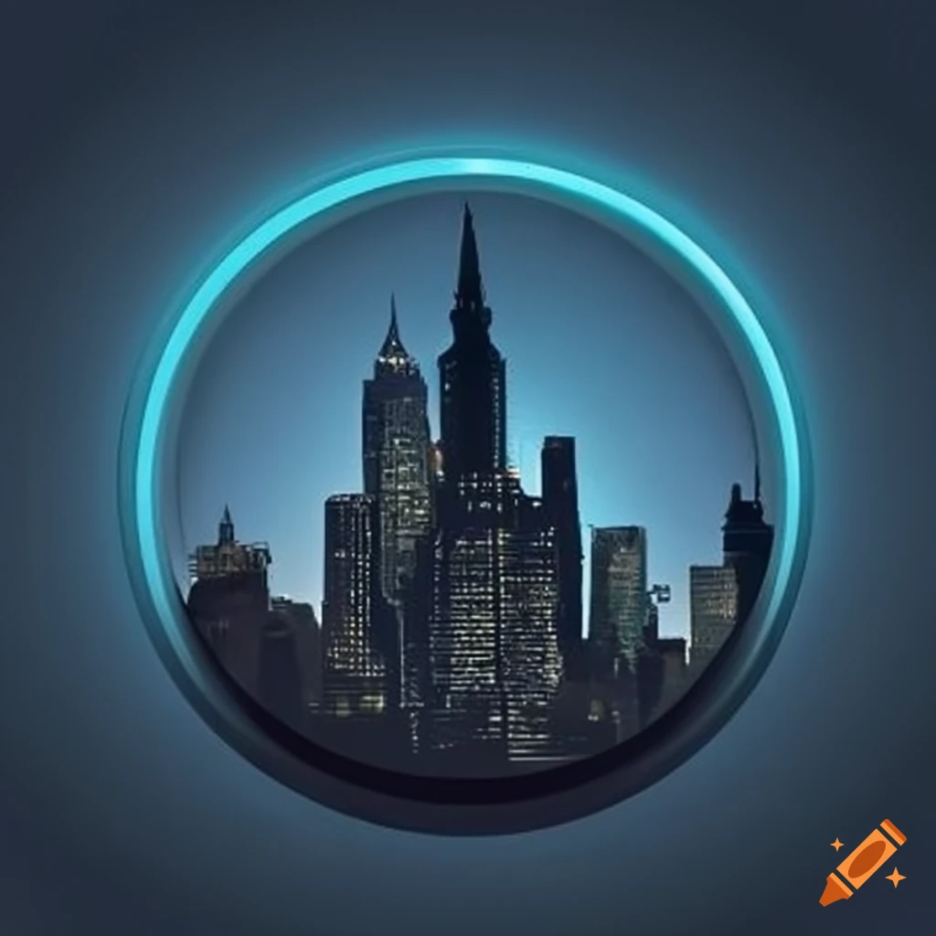 Gotham city themed logo on Craiyon