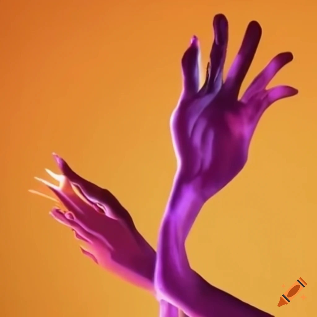 Abstract representation of touch on Craiyon