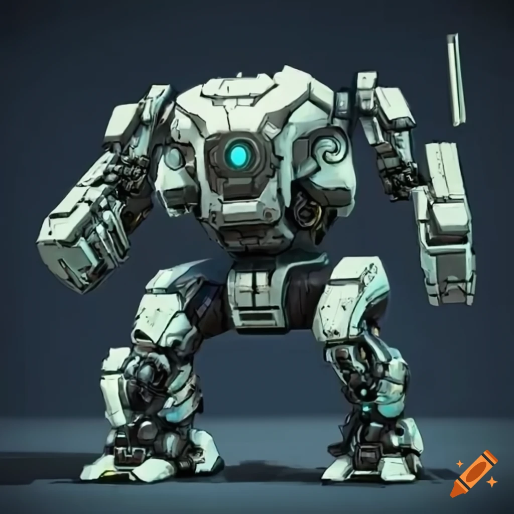 Hybrid mech artwork on Craiyon