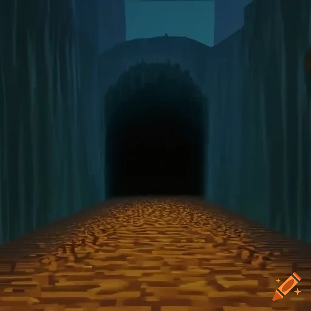 Super mario 64 hazy maze cave level landscape on Craiyon