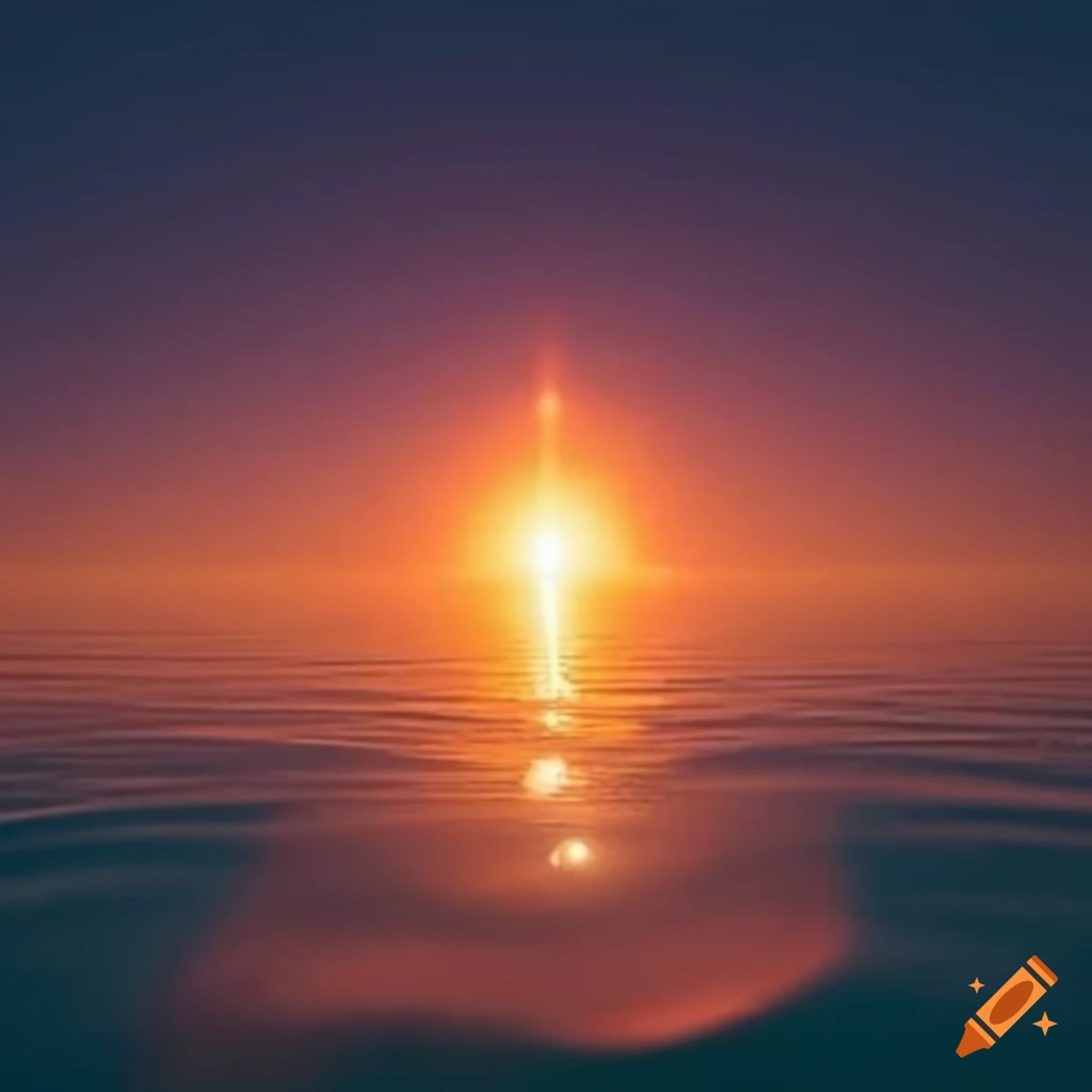 Sun being created during the world's formation on Craiyon