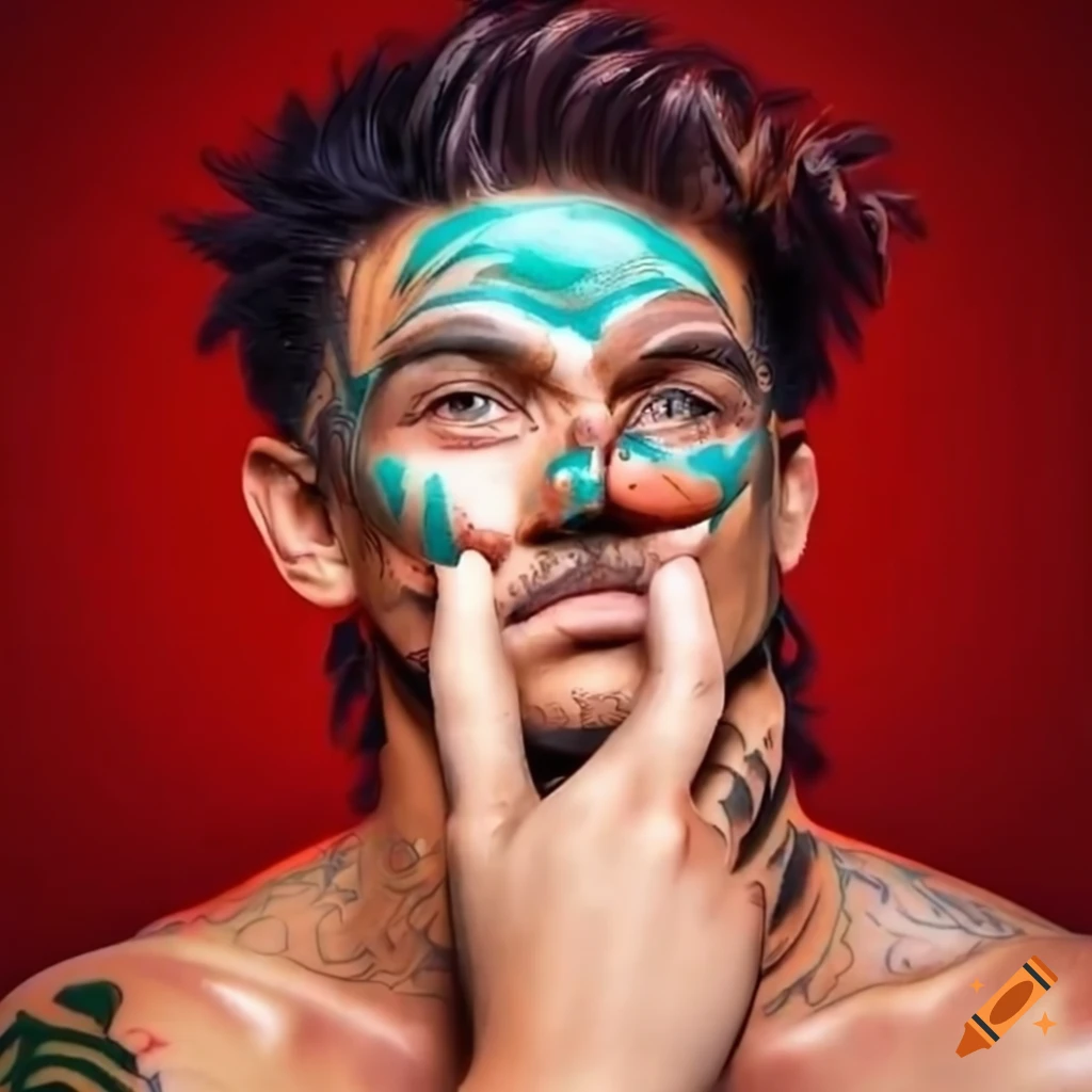 Drawing of a man resembling Cracker from One Piece with Latino dark ...