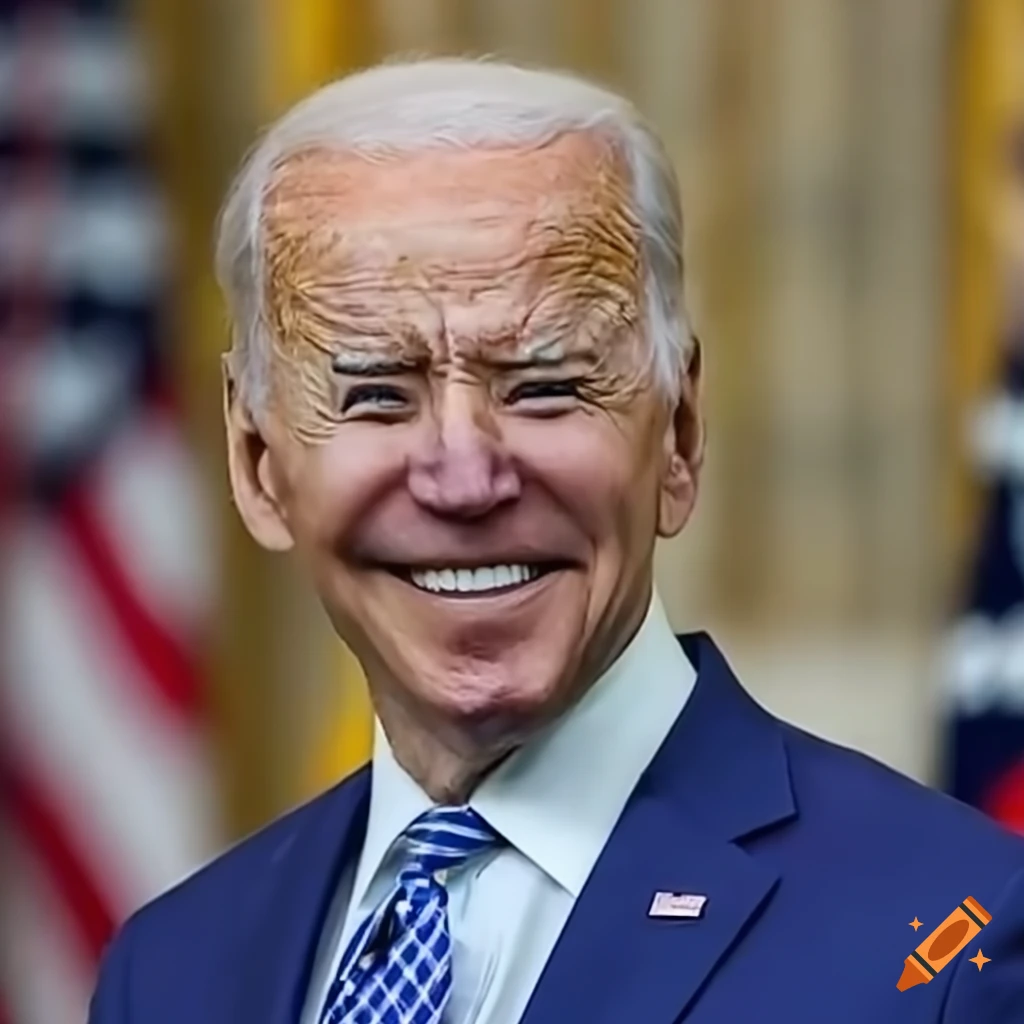 Smiling president biden ready to lead his country to a brighter future ...