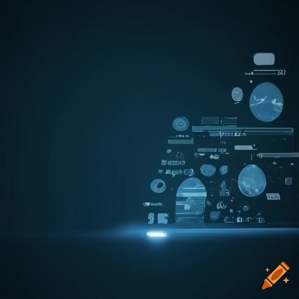 Professional technology background with a natural theme on Craiyon