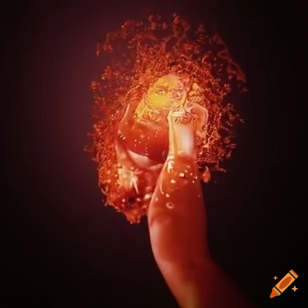 Abstract representation of touch on Craiyon