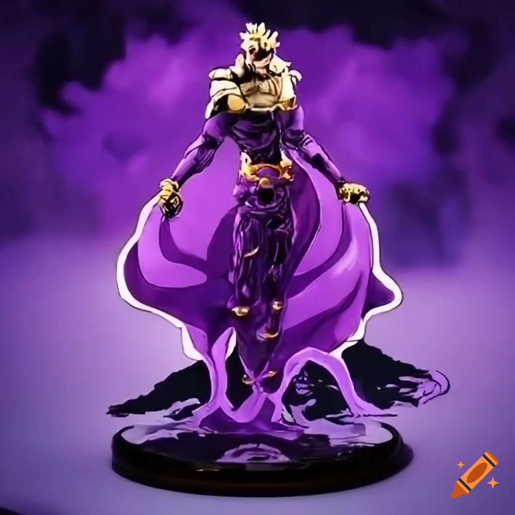 Purple themed stand from JoJo's Bizarre Adventure on Craiyon