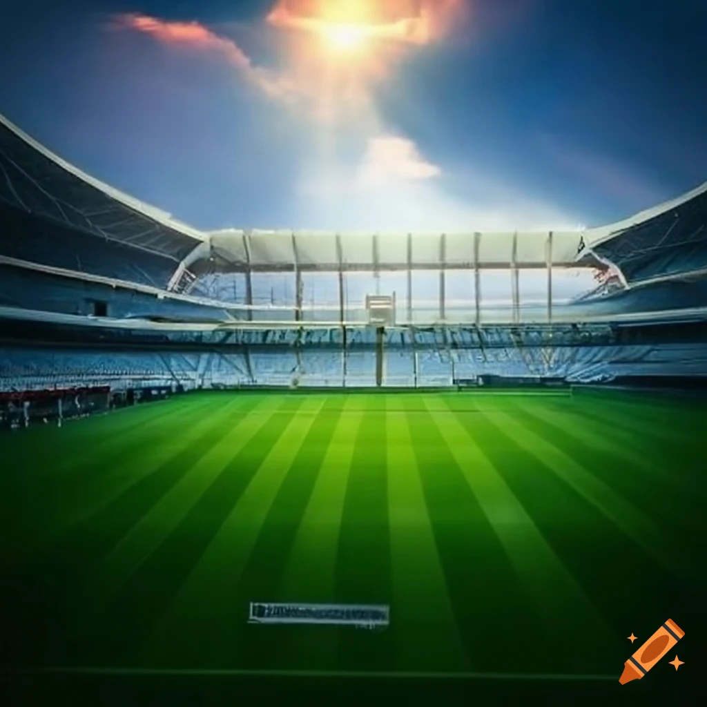 Sunny rugby stadium on Craiyon