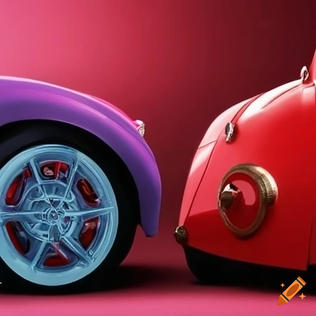 Two cars celebrating valentine's day on Craiyon