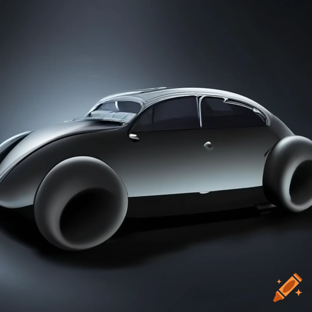 Car design inspired by a bug on Craiyon