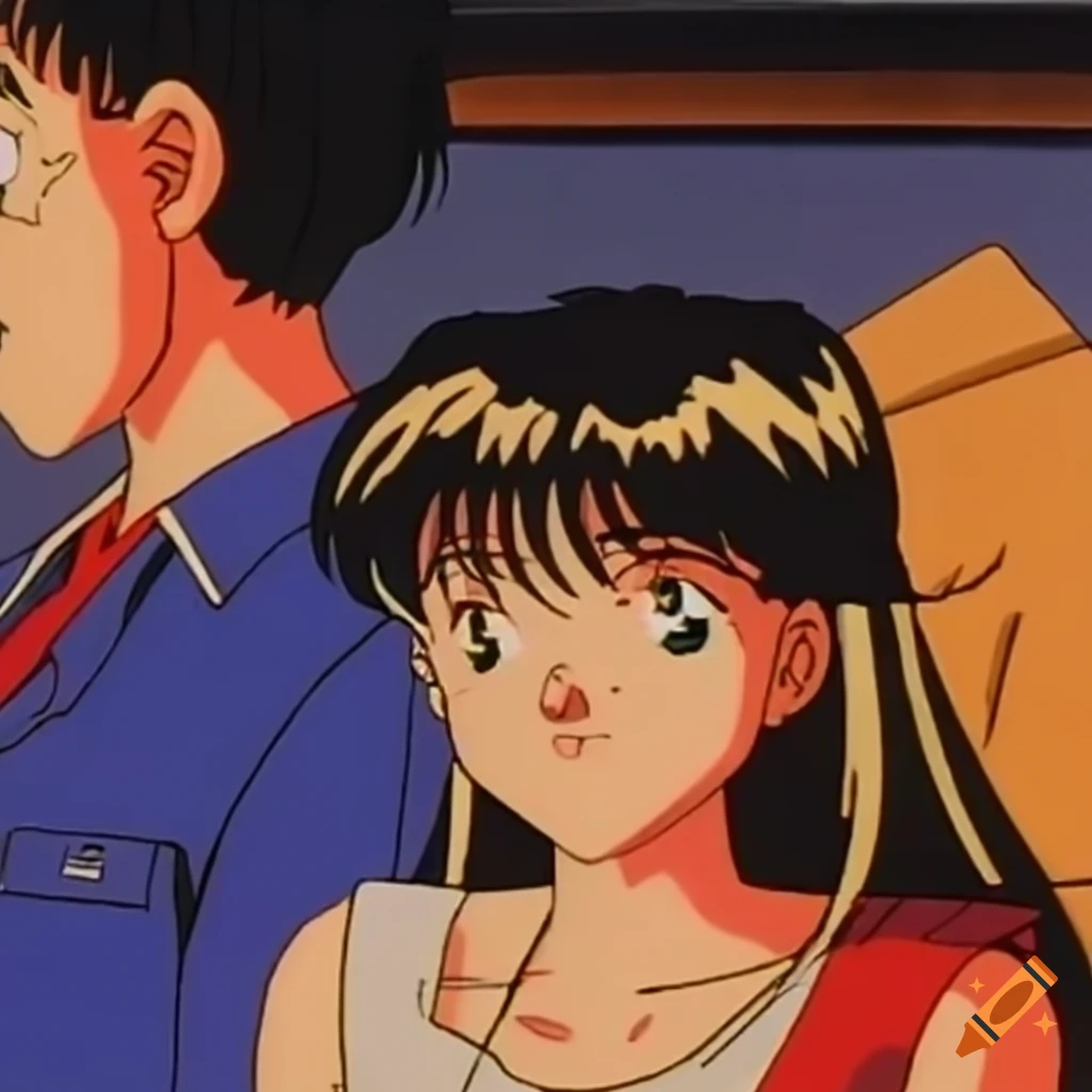 Intense 1990s anime OVA: Retro City on Craiyon