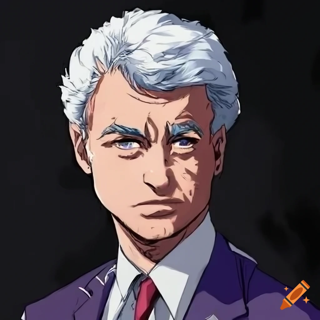 Anime version of jamie dimon on Craiyon