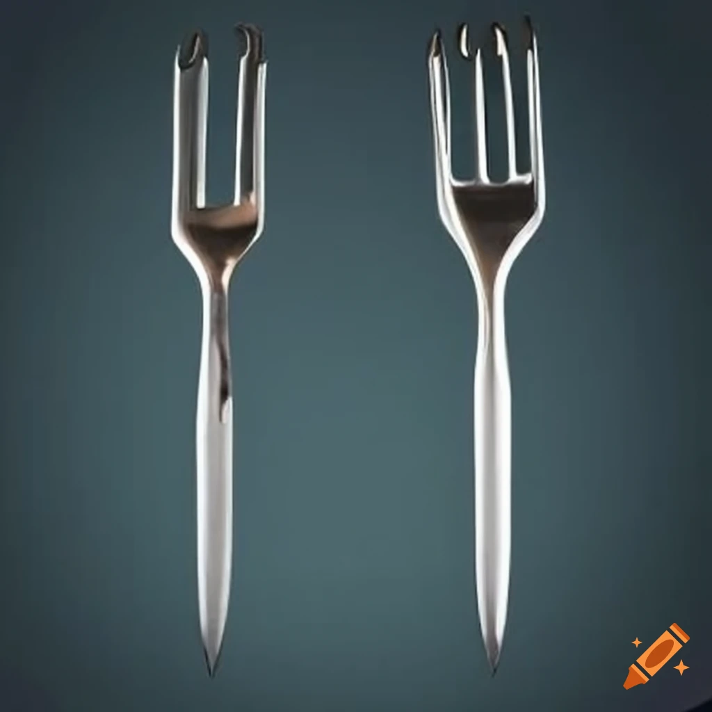 Self-defense fork on Craiyon