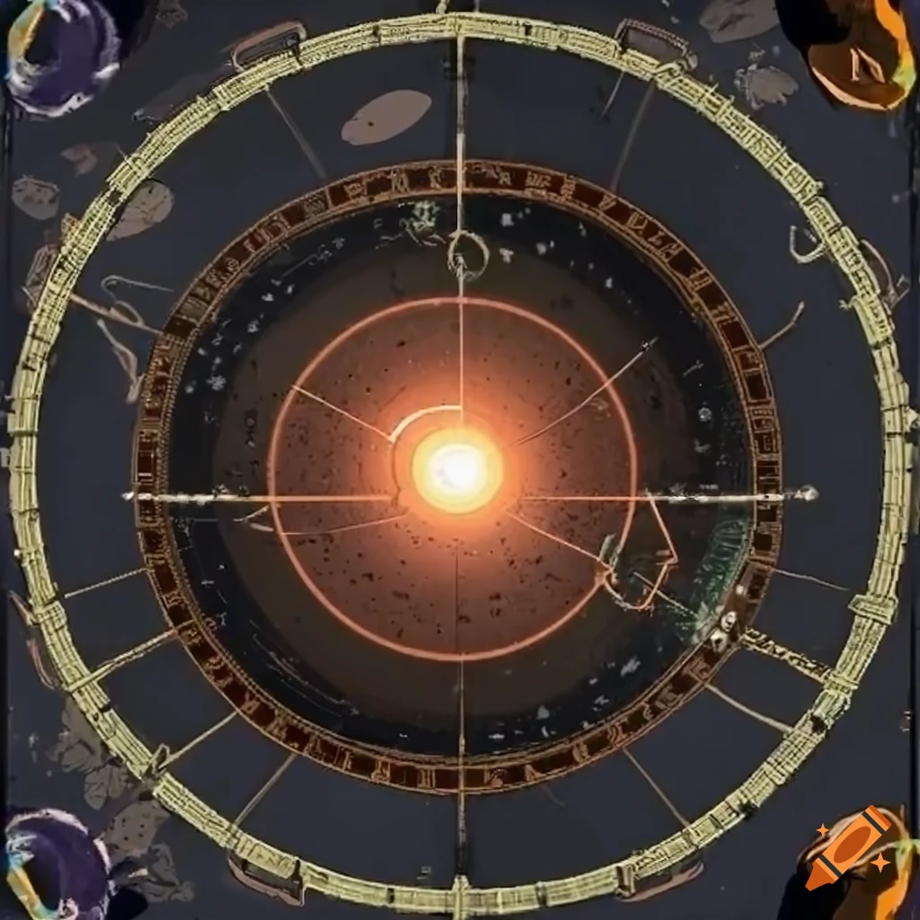 Outer Wilds planet chart on Craiyon
