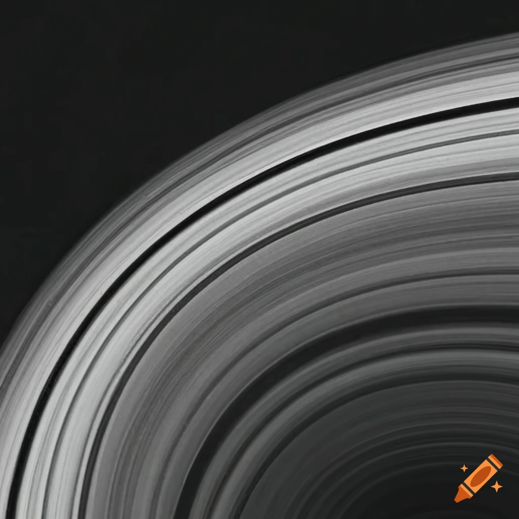 Close up of saturn's rings on Craiyon
