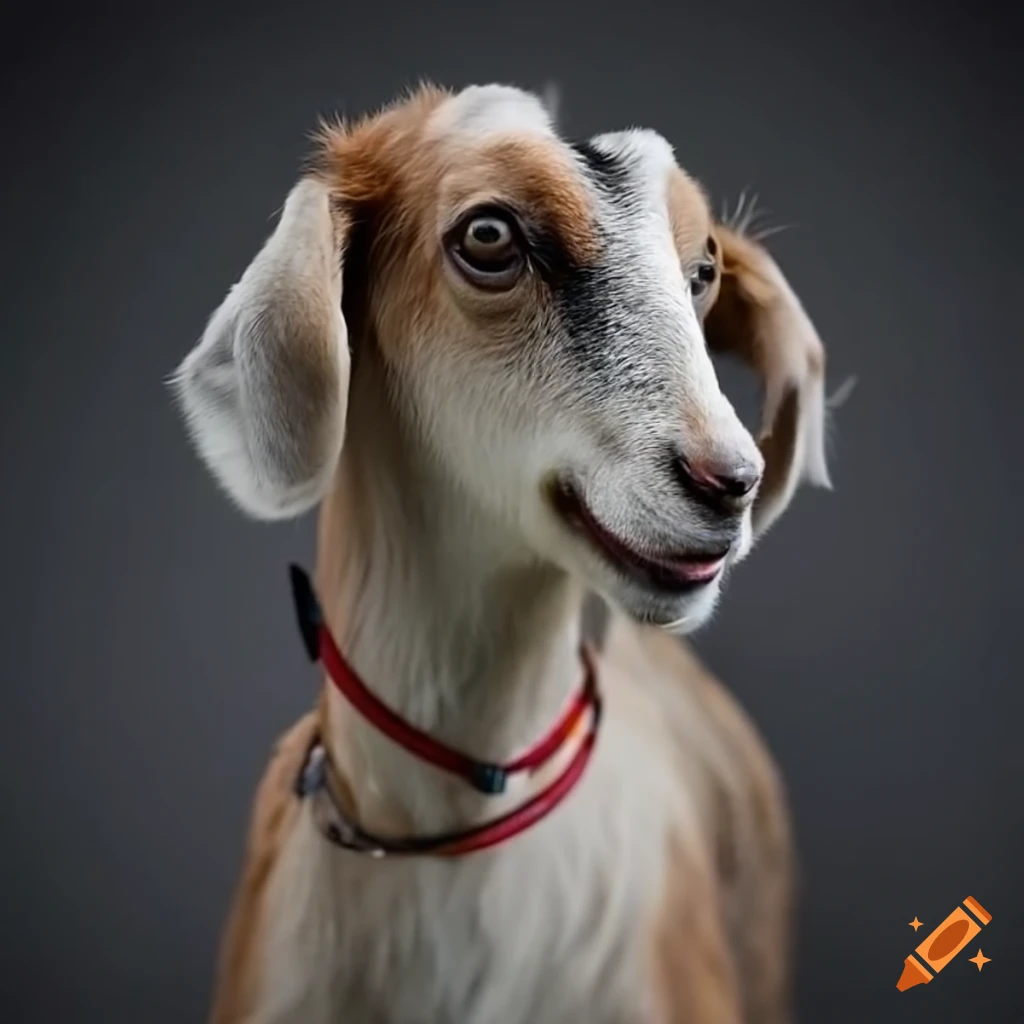 Goat mixed with dog on Craiyon