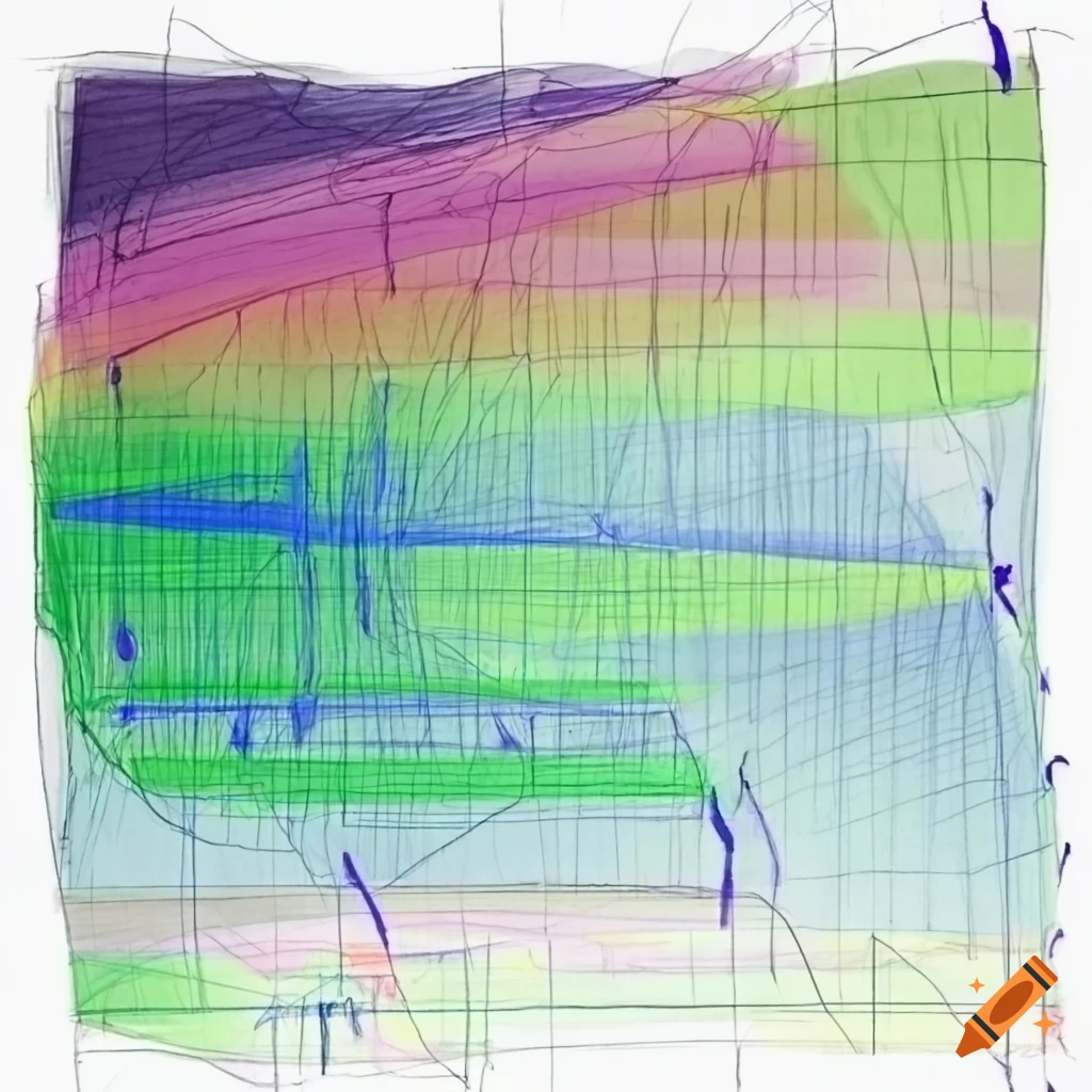 Uncanny and monochrome representation of linear regression algorithm on ...